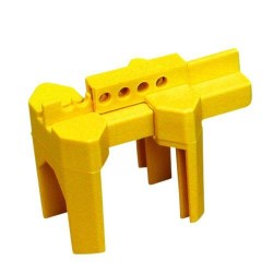 Brogan Safety | LOCKOUT PRINZING BALL VALVE SMALL 1/PK YELLOW