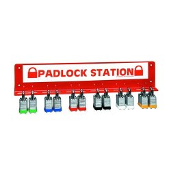 Brogan Safety | PRINZING PADLOCK RACK STEEL 24 LOCKS