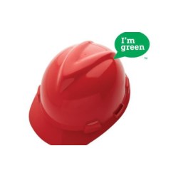 Brogan Safety | V-Gard GREEN Slotted Cap, 4-Point Fas-Trac III