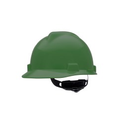 Brogan Safety | V-Gard Slotted Cap, Green, with Fas-Trac III Suspension ...